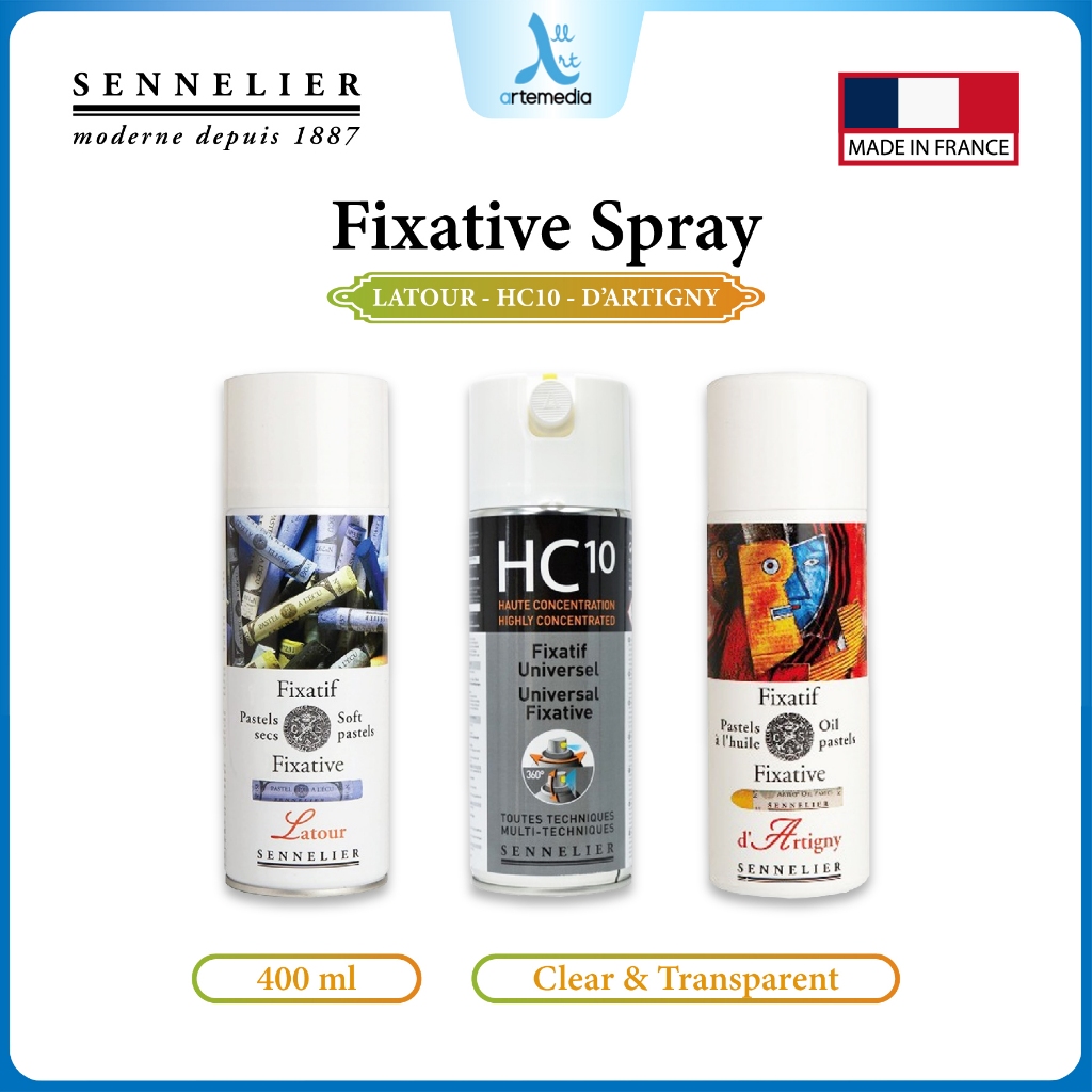 Jual Sennelier Aerosol Fixative Spray Fiksatif Pelindung Karya Lukis ...