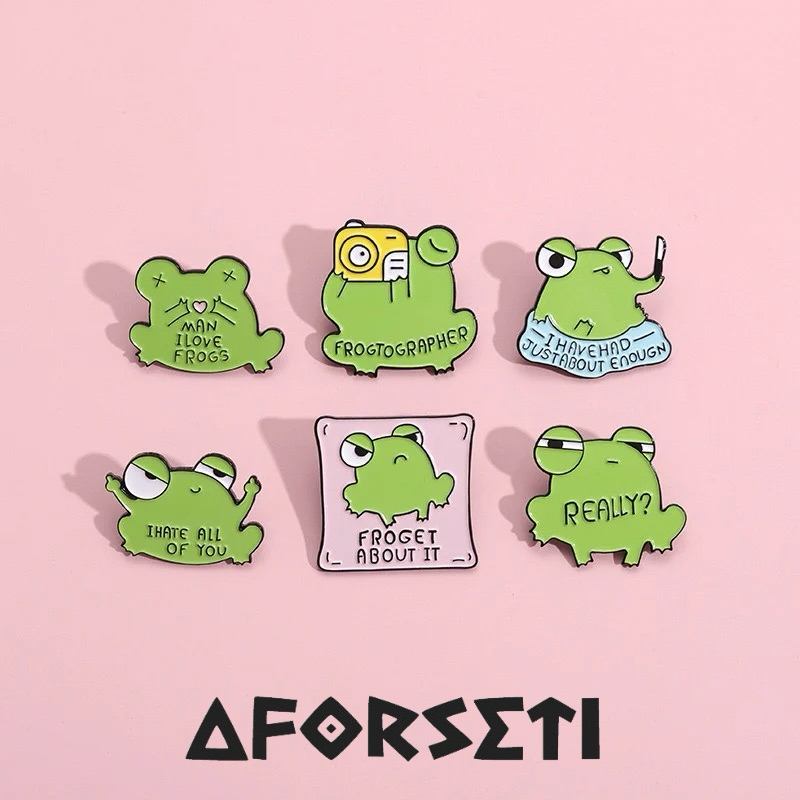 Jual PIN ENAMEL “FROG SERIES" BROS PIN / BROOCH / PIN COUPLE / PIN AESTHETIC / PIN LUCU / PIN ...