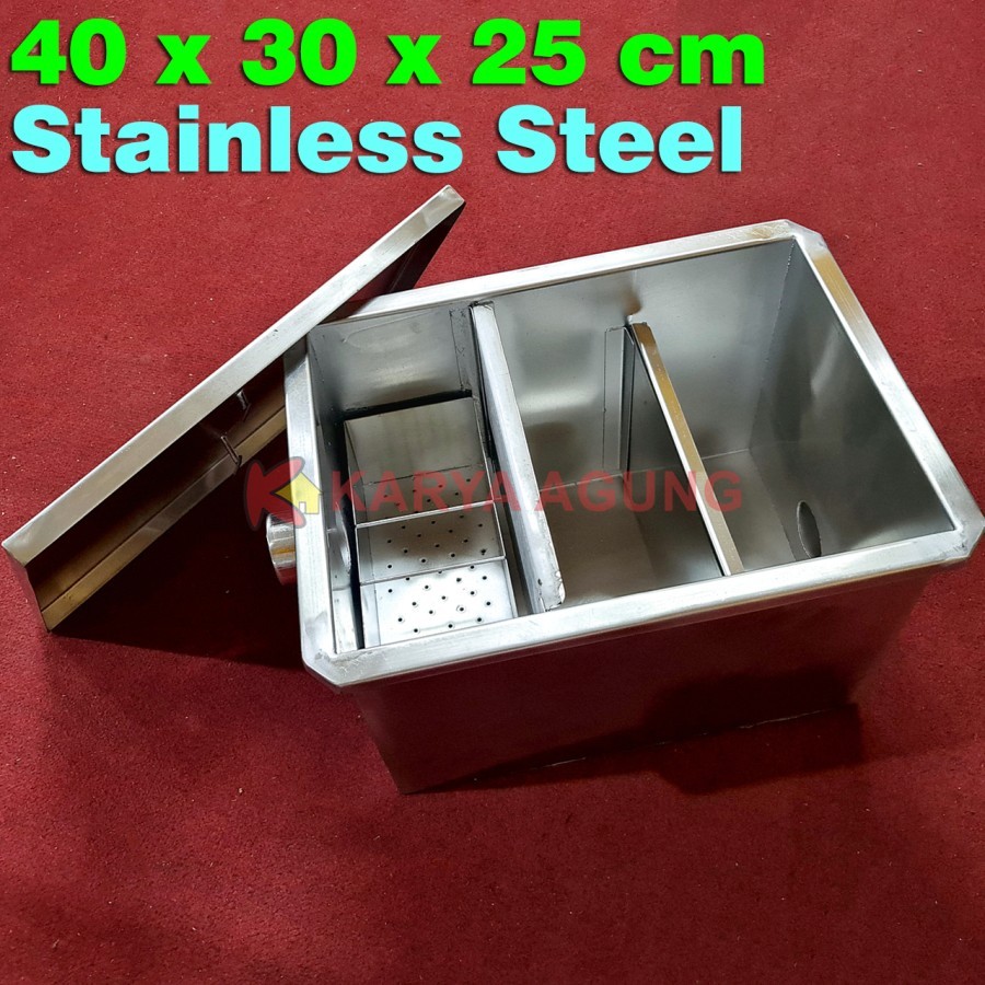 Jual Grease Trap Stainless Steel 30 L Alat Penyaring Filter Perangkap ...