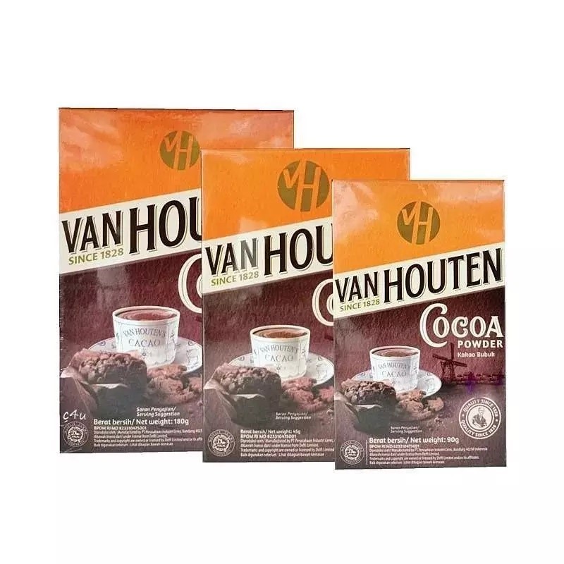 Jual Van houten Cocoa Powder 40gr, 80gr, 165gr | Shopee Indonesia