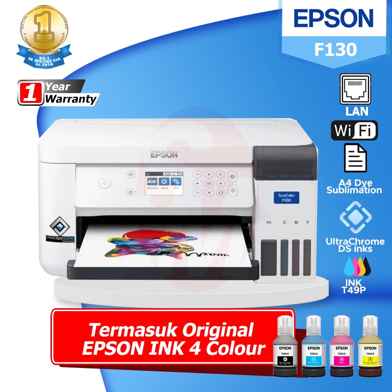 Jual Printer Epson SC F130 SureColor A4 Dye Sublimation Textile SUBLIM | Shopee Indonesia
