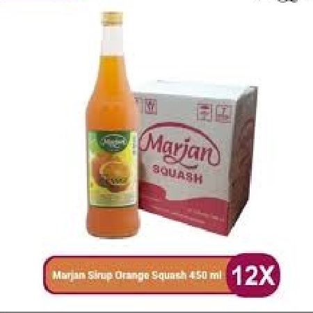 Jual Sirup Marjan Squash Orange Jeruk x 12 botol per dus | Shopee Indonesia