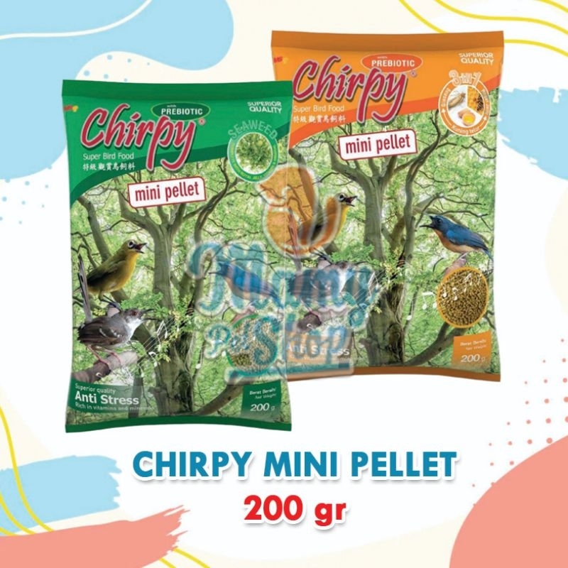 Jual CHIRPY MINI PELLET 200 gr | Shopee Indonesia