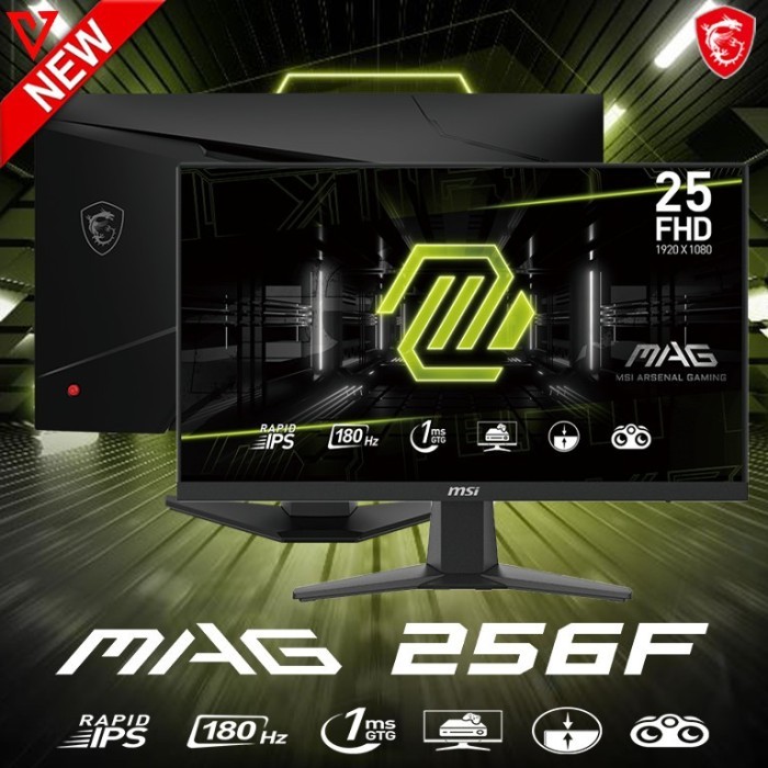 Jual MSI MAG256F MAG 256F Monitor Gaming 25" Rapid IPS FHD 180Hz ...