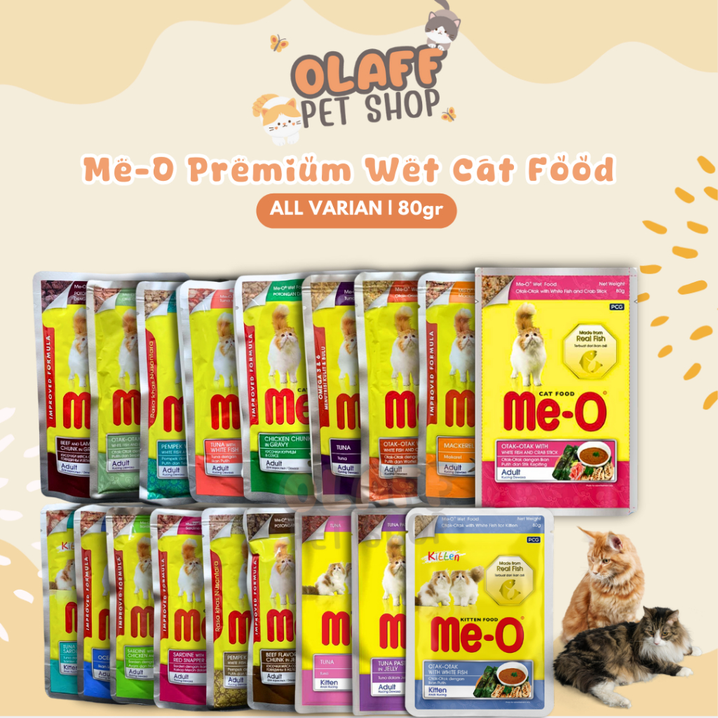Jual MEO Pouch Makanan Kucing Cat Food 80gr | Shopee Indonesia