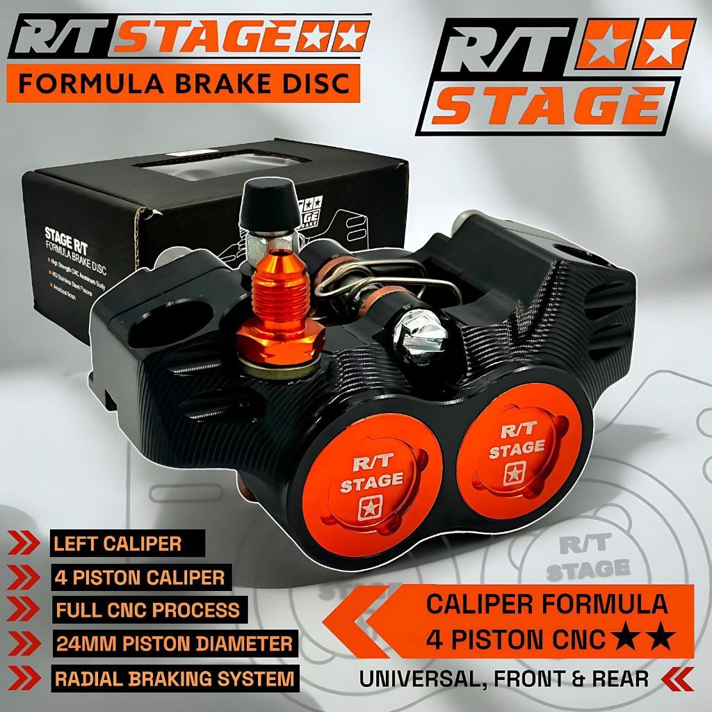 Jual Kaliper FORMULA R/T STAGE 4 Piston COIN Model KIRI Full Aluminium ...
