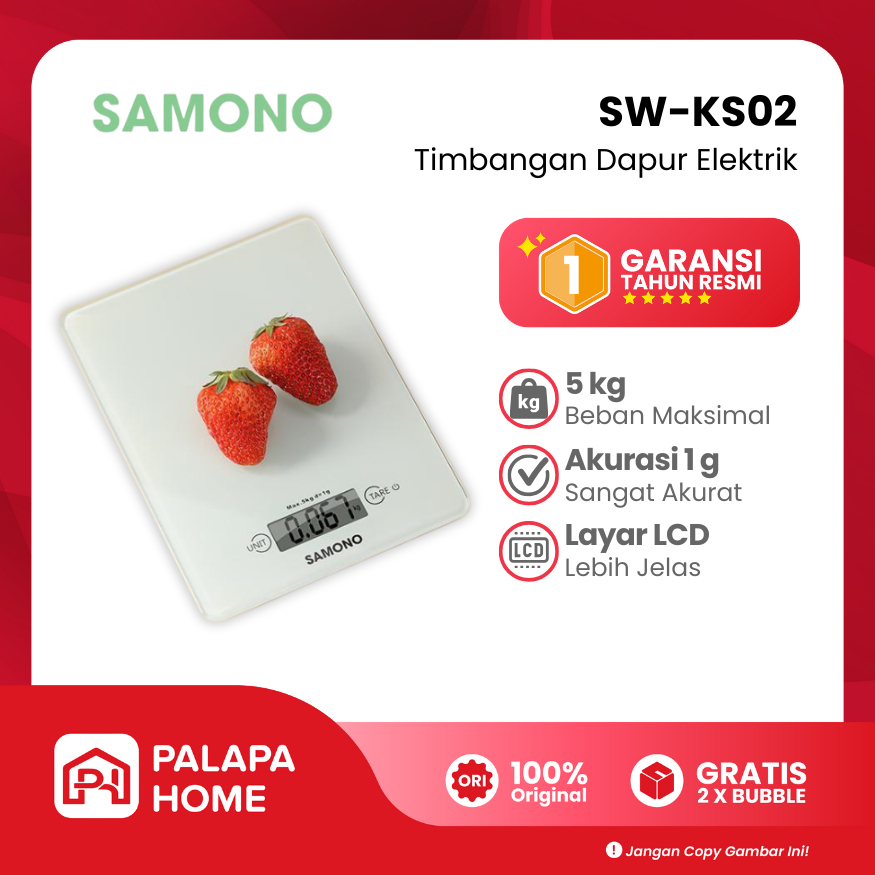 Jual Timbangan Dapur Digital Mini Kitchen Scale Samono SW-KS02 ...