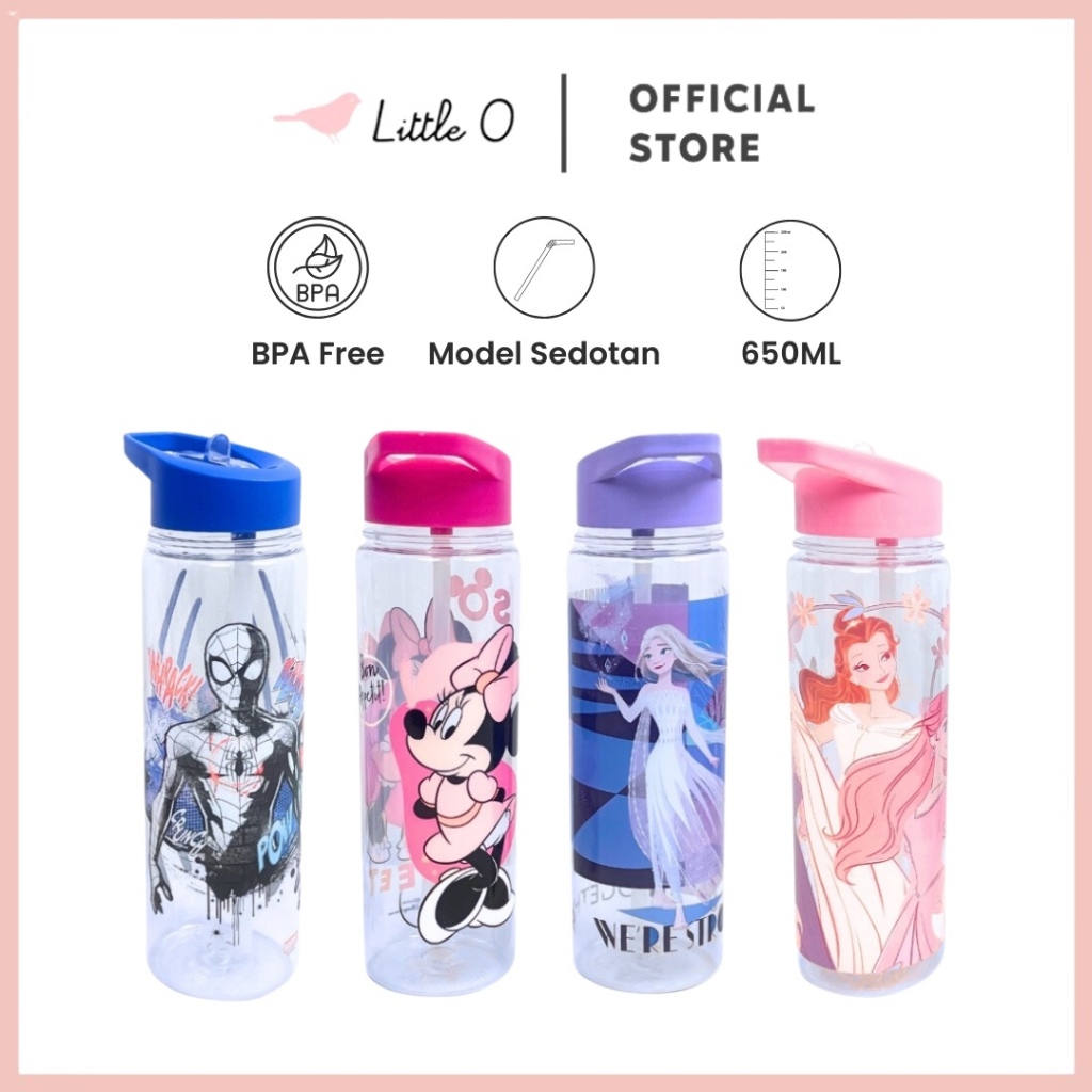 Jual Botol Minum Sedotan 650ml Plastik BPA FREE Botol Air Botol Anak ...