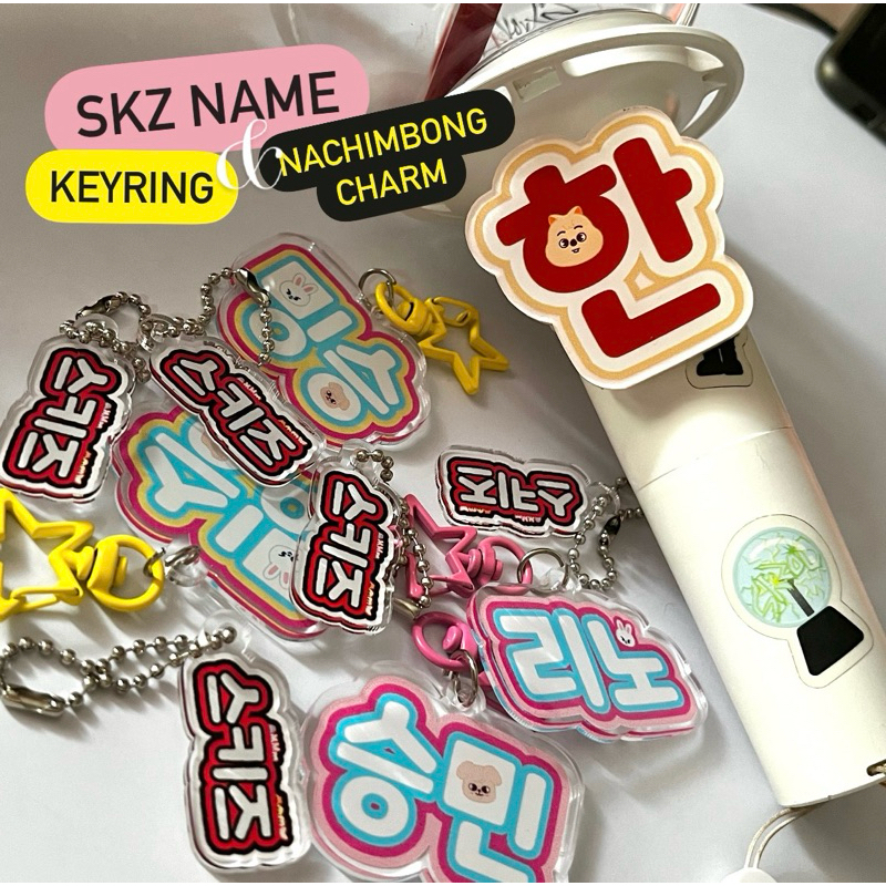 Jual Stray Kids SKZ Keyring Keychain & Nachimbong Deco Charm | Shopee ...