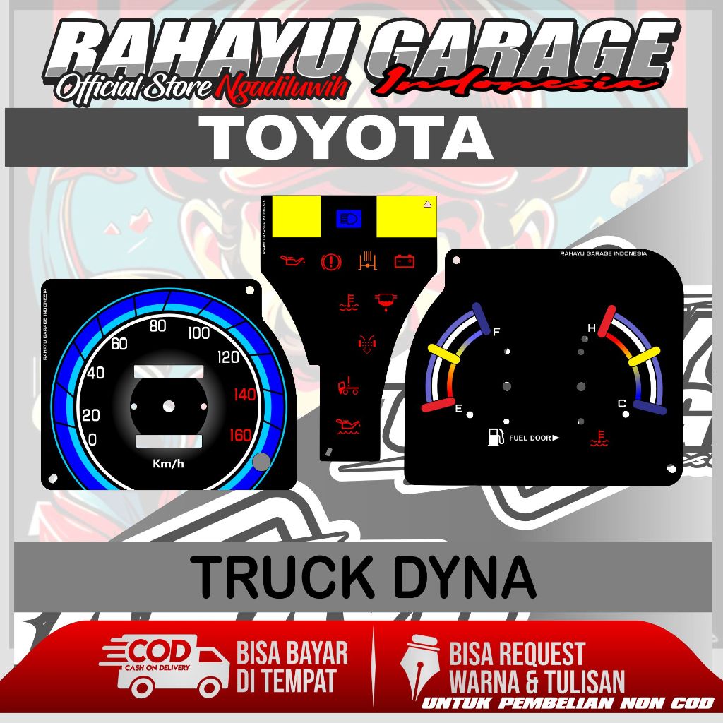 Jual PAPAN SPEEDOMETER CUSTOM TOYOTA TRUCK DYNA | Shopee Indonesia