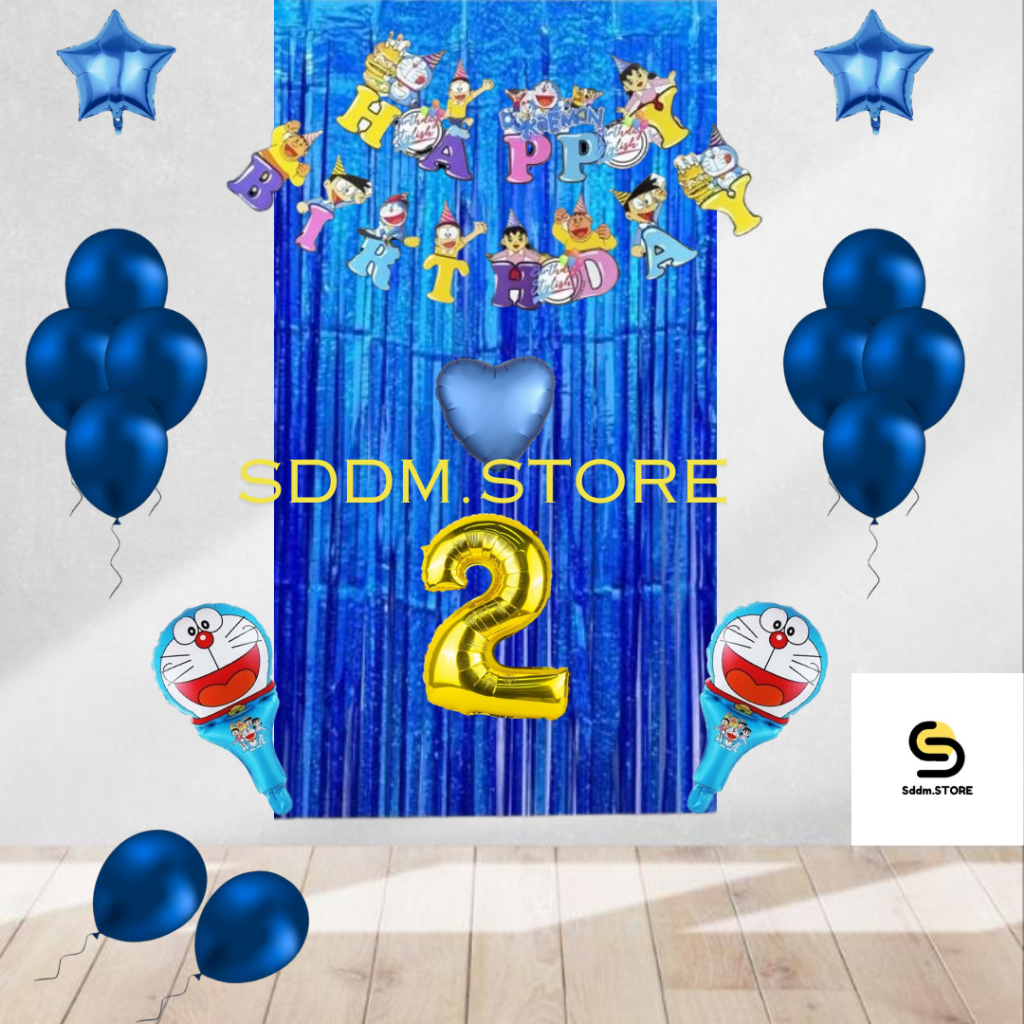 Jual PAKET DEKORASI ACARA PESTA ULANG TAHUN ANAK KARAKTER DORAEMON ...