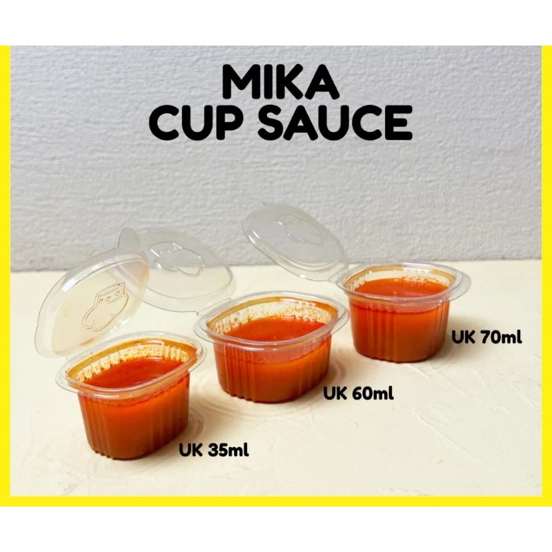 Jual mika cup pudding agar / mika sambal + tutup sambung BELIMBING 35ml ...