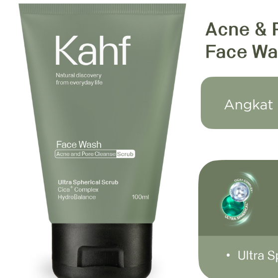 Jual Kahf Acne and Pore Cleanse Face Wash 100 ml | Cocok Untuk Kulit ...