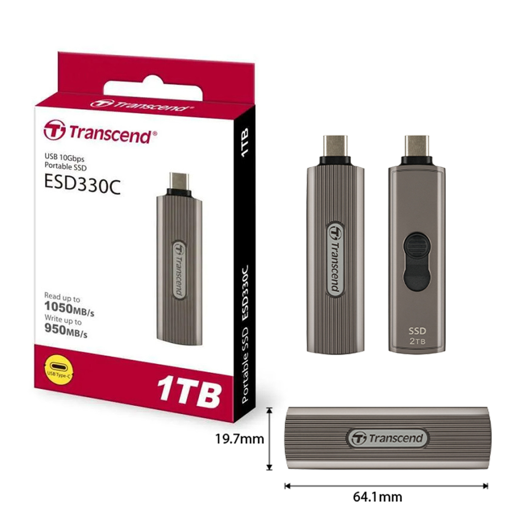 Jual Transcend ESD330C 1TB Portable SSD Type-C / External SSD 1TB TypeC ...
