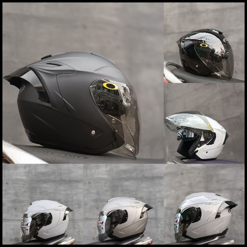 Jual HELM GM NEW FURY DINAMIC PAKET SPOILER DOBLE VISOR ORIGINAL, SLOT ...