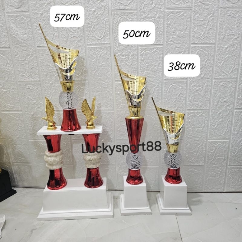 Jual trophy Piala mewah bagus kombinasi box putih 1 set | Shopee Indonesia