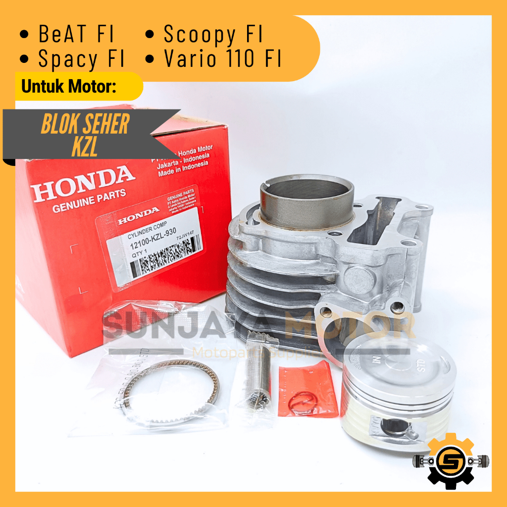 Jual Block Boring Silinder Kualitas Original Honda KZL Blok Seher Beat ...