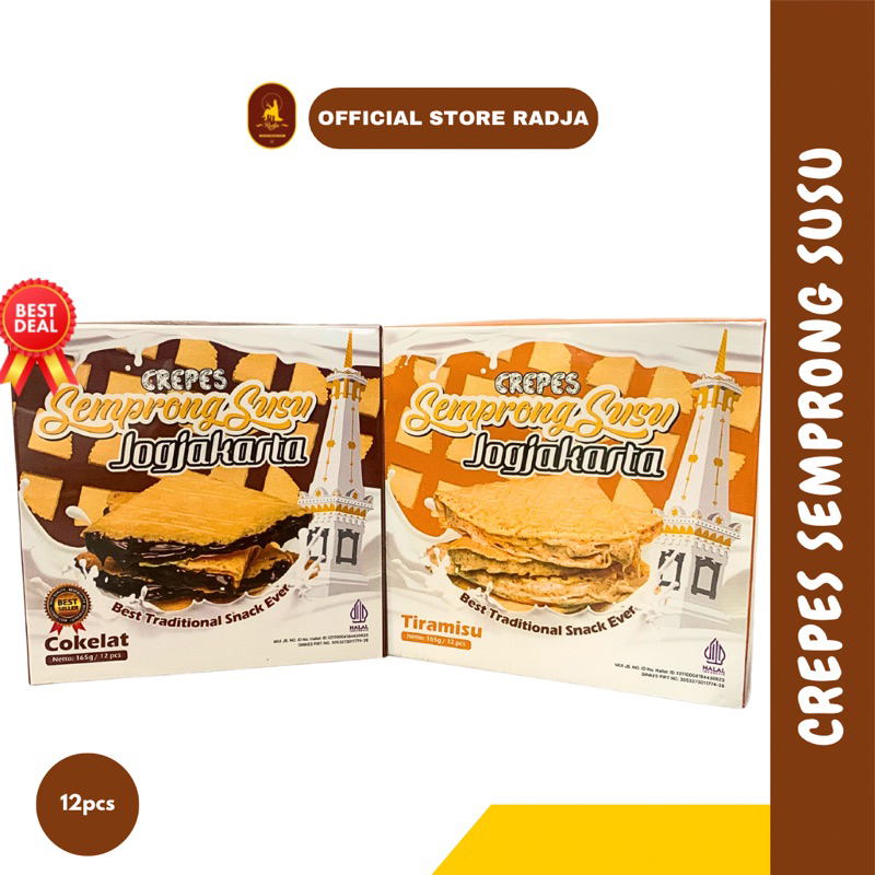 Jual [Isi 12] Crepes Semprong Susu Jogjakarta Asli Lumer Nikmat Enak ...