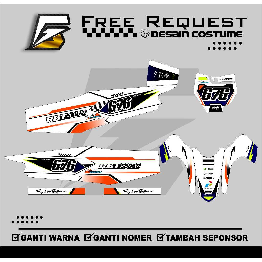 Jual decal stiker RBT JUPITER VEGA NEW trail REVO supra kharisma shogun ...