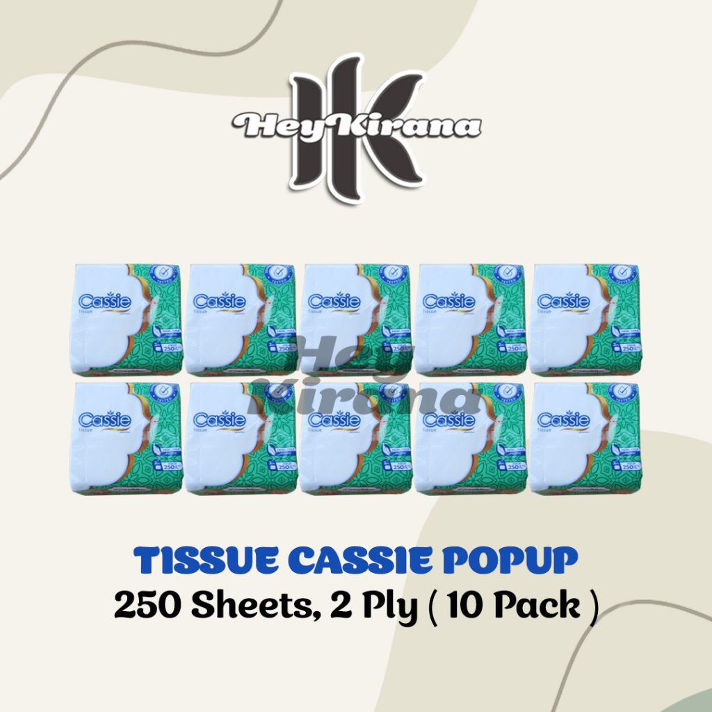 Jual CASSIE Tissue Pop Up 250 Sheets ( Isi 10 PACK) | Shopee Indonesia
