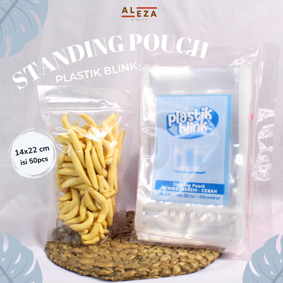 Jual Standing Pouch 14x22 Plastik Blink Seal/Plastik Klip Kemasan ...