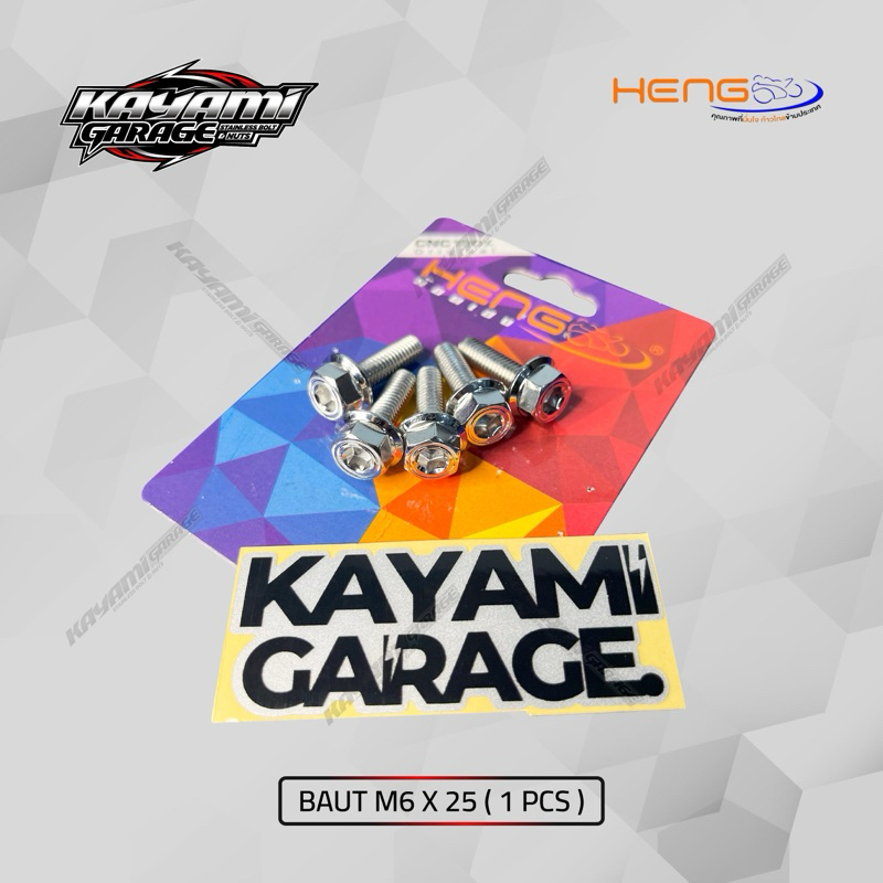 Jual Baut stainless Heng M6 X 25 (1pcs) | Shopee Indonesia