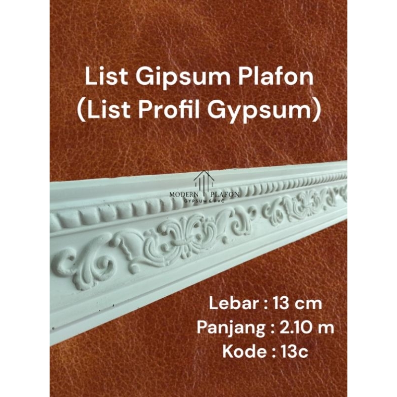 Jual Lis List Gypsum Gipsum 13 cm / List Gypsum Plafon pvc / Lis gipsum ...