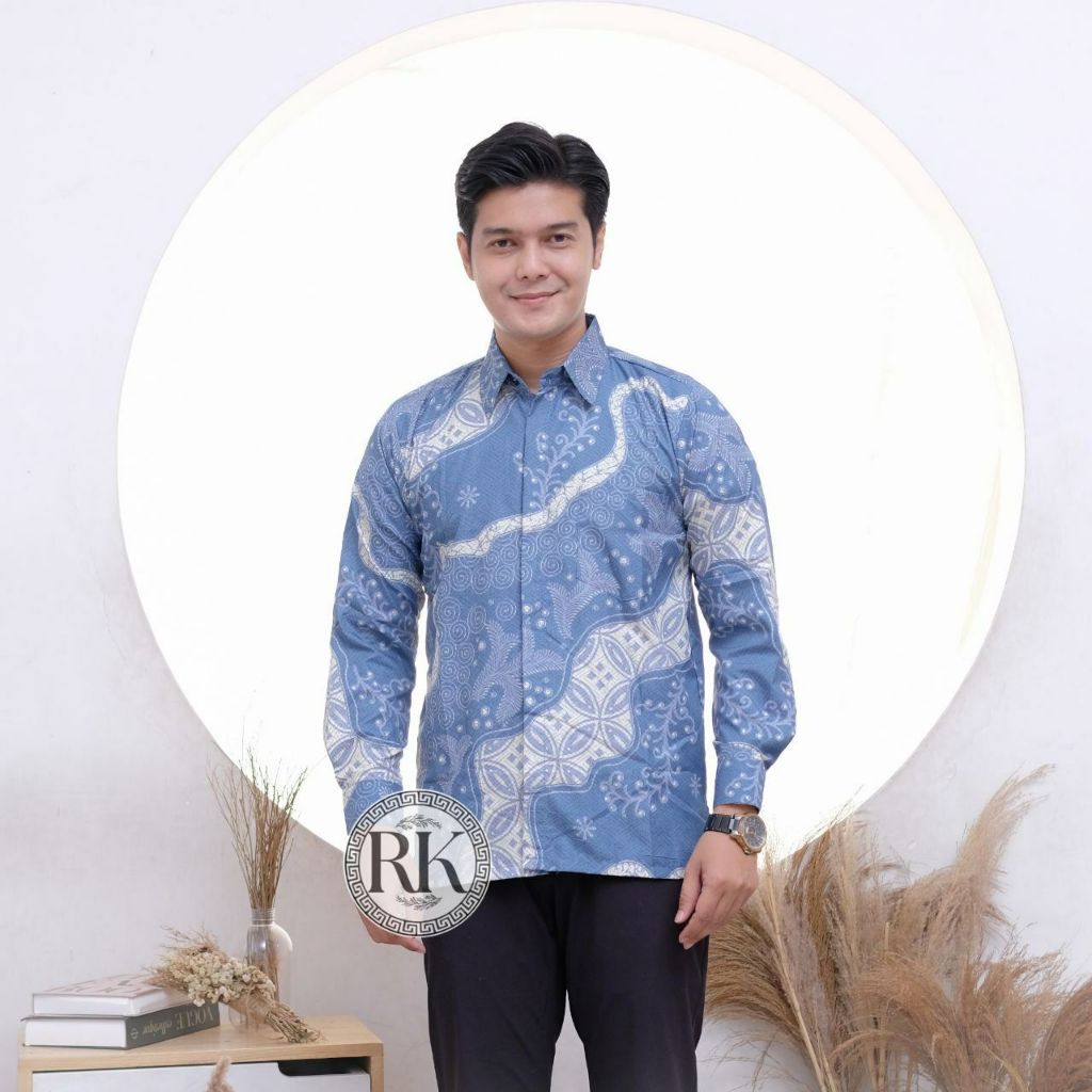 Jual Kemeja Batik Pekalongan Lengan Panjang Size M L XL XXL | Shopee Indonesia