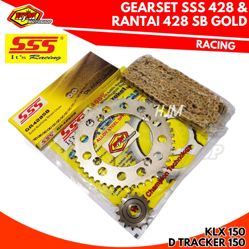 Jual GEARSET GIRSET Triple S - SSS KLX 150 / D TRACKER 150 & RANTAI SSS ...