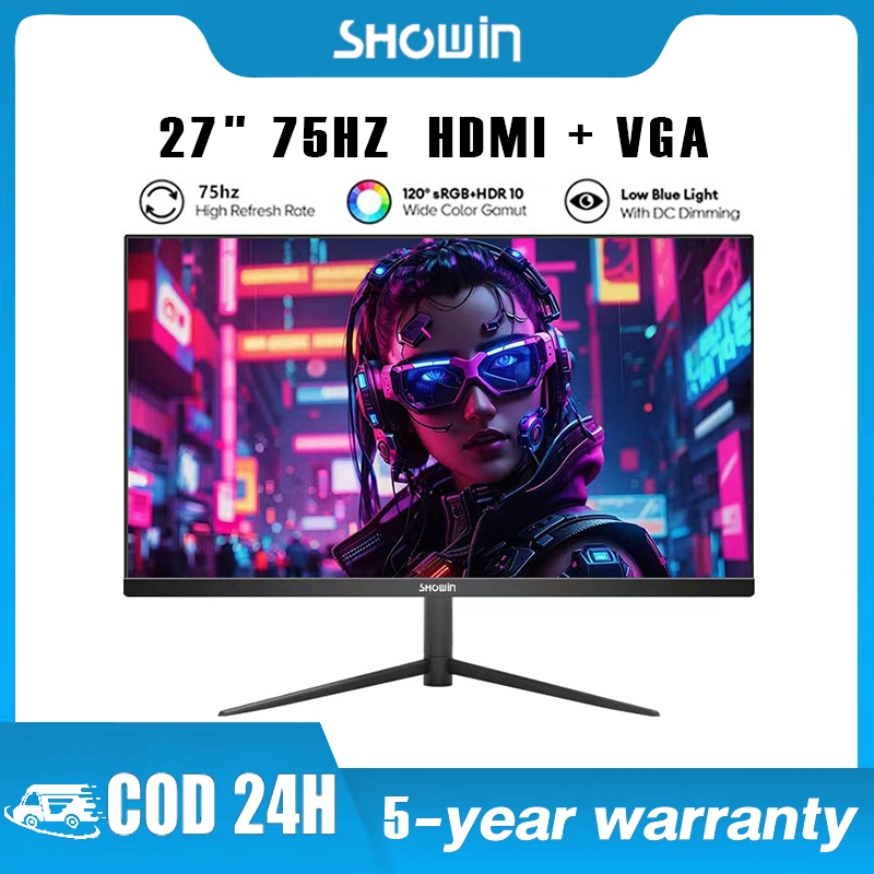 Jual SHOWIN Monitor A27F 27 Inch Monitor Panel IPS HDMI / VGA 75Hz ...
