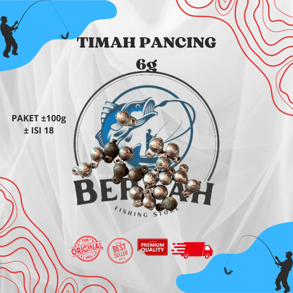 Jual TIMAH PEMBERAT PANCING TIPE ANTING UKURAN 6g PAKET 100g | Shopee ...