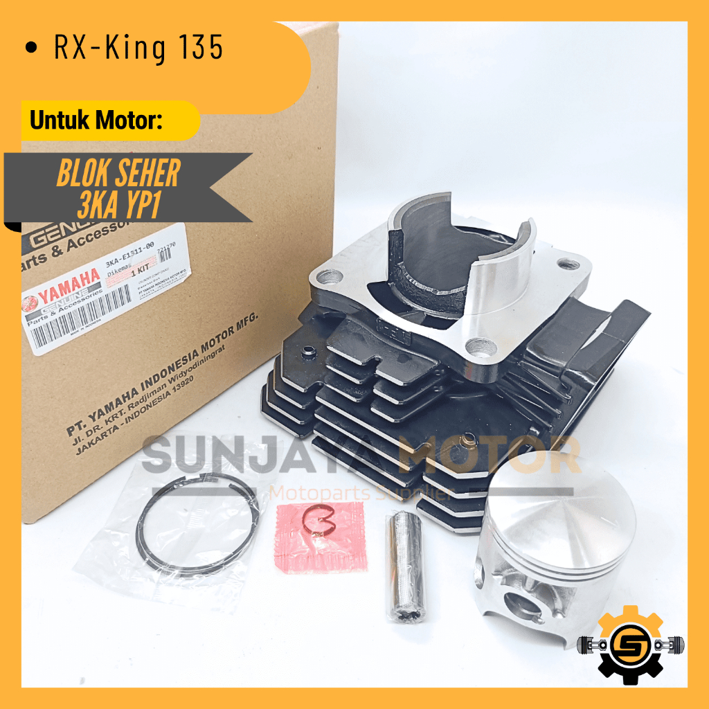 Jual Block Boring Silinder Kualitas Original Yamaha 3KA YP1 Blok Seher ...