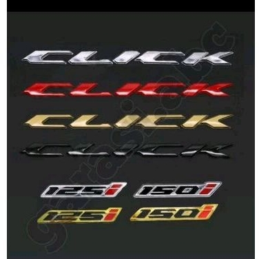 Jual Emblem Body Honda Click Timbul 3D Setiker Tulisan Click 125 i ...