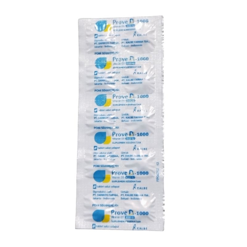 Jual Prove D3-1000 iu vitamin d3 strip 10tablet | Shopee Indonesia