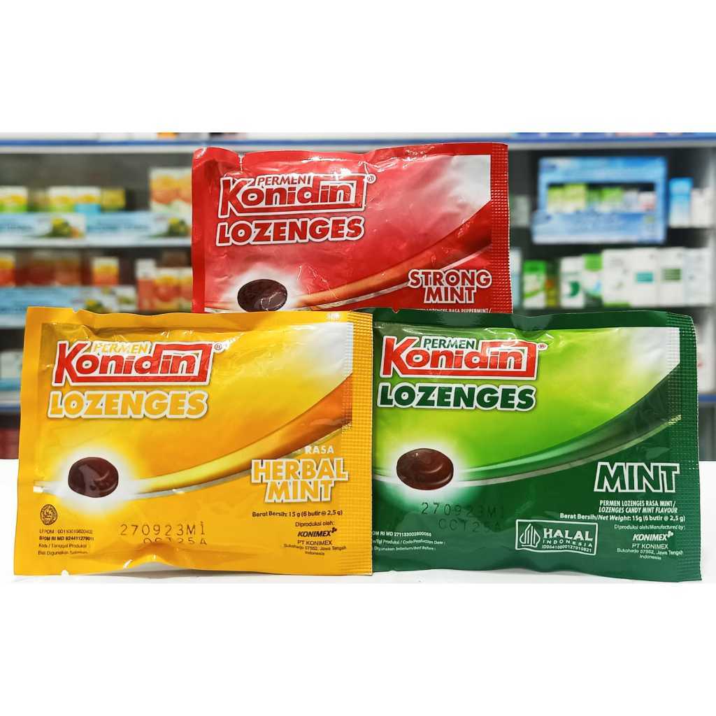 Jual KONIDIN STRONGMINT LOZENGES KONIDIN MINT LOZENGES ( LEMON MINT ...