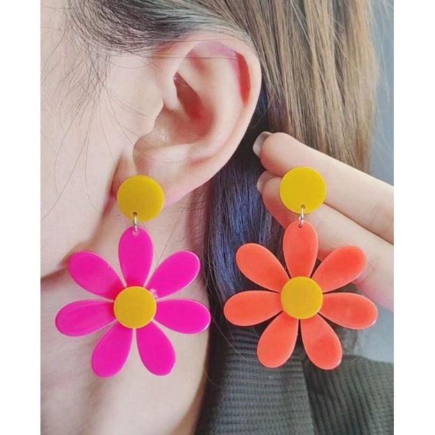 Jual anting fashion wanita anting panjang model bunga 607 | Shopee ...