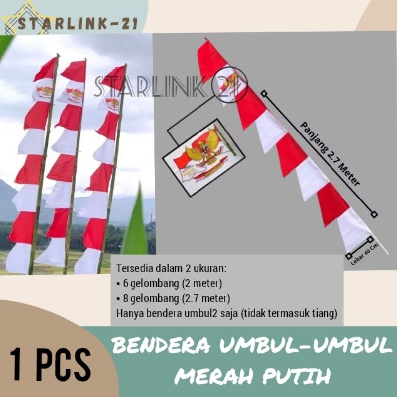 Jual BENDERA UMBUL-UMBUL MERAH PUTIH GARUDA | Bendera Segitiga | Bendera Dekor HUT RI | Shopee ...