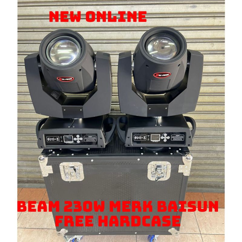 Jual BEAM 230W 2 UNIT FREE HARDCASE MERK BAISUN | Shopee Indonesia