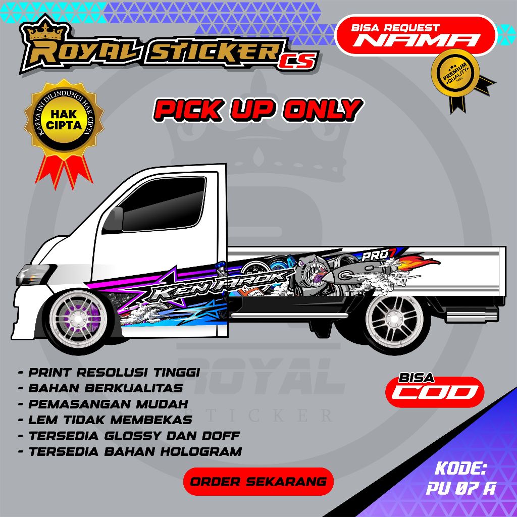Jual STICKER DECALL PICK UP KEKINIAN CARRY GRANDMAX L300 - DECALL ...
