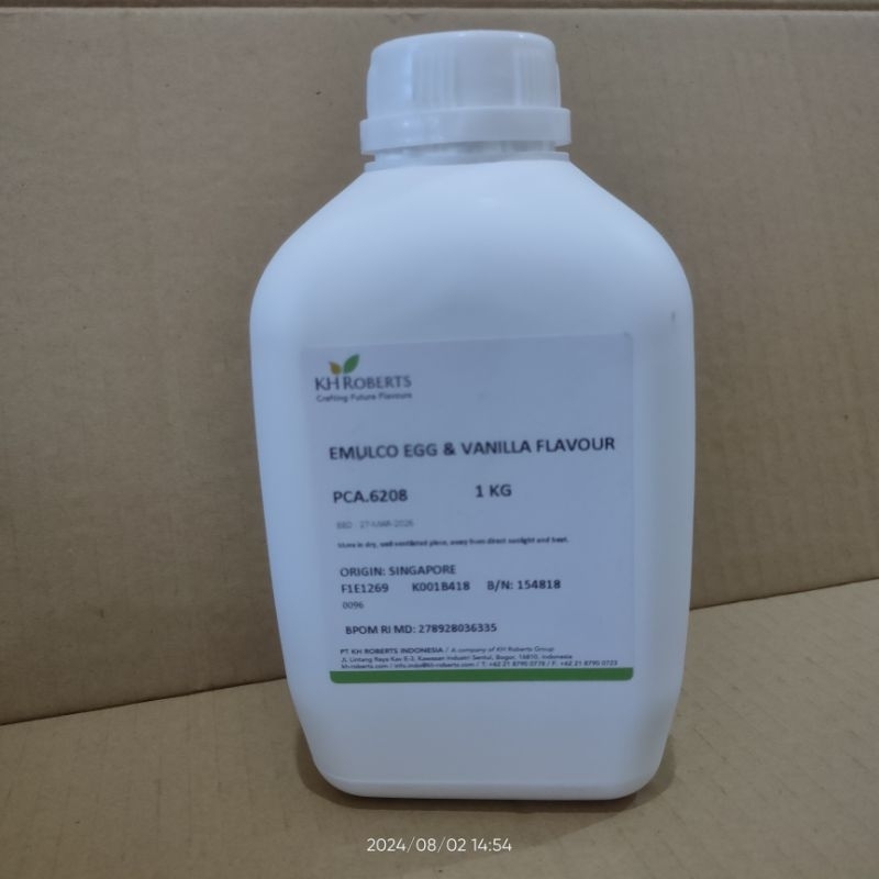 Jual KH ROBERTS EMULCO EGG VANILLA FLAVOUR PCA.6208 ASLI & HALAL ...