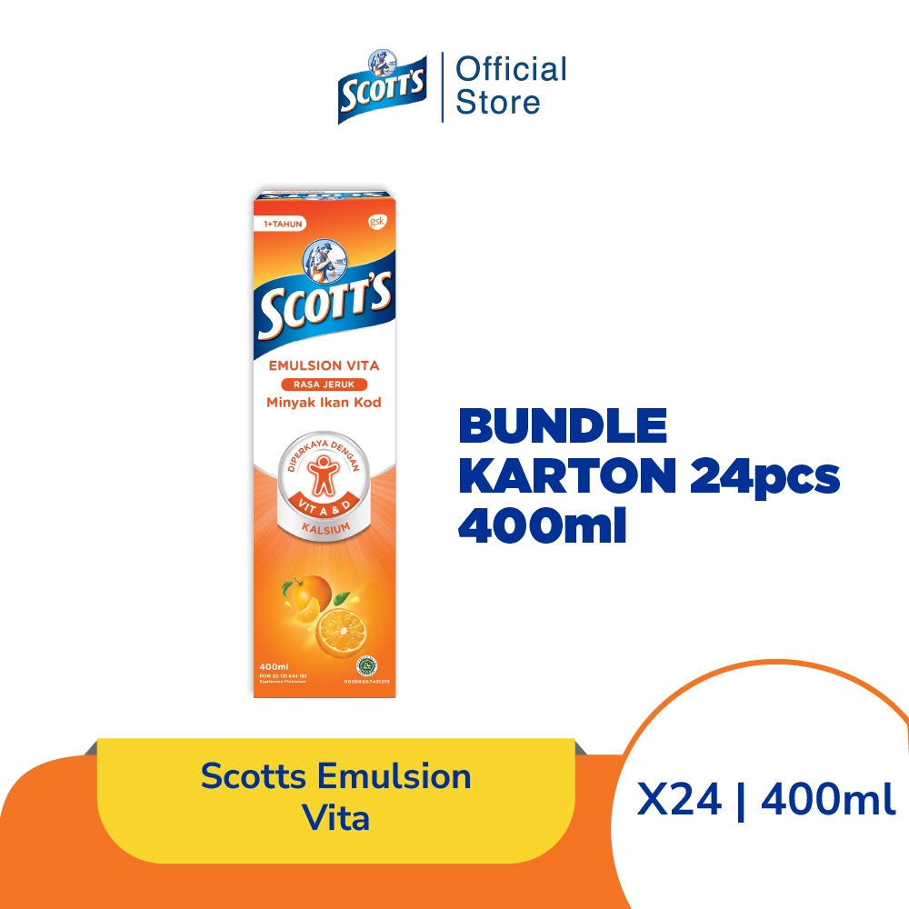 Jual Scott's Vitamin dengan Omega 3, Vitamin A dan D + Kalsium Vita ...