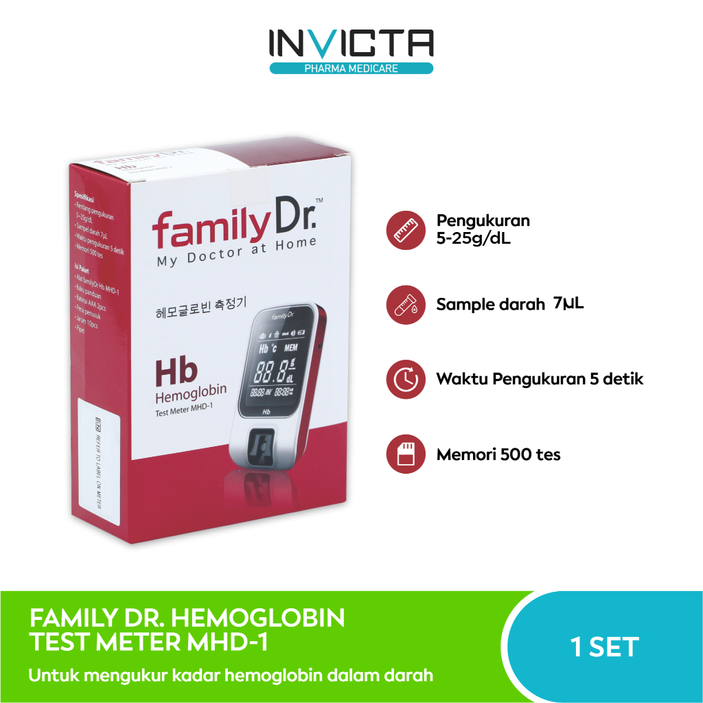 Jual Family Dr - Hemoglobin Meter / Alat Tes HB Hemoglobin - MHD-1 ...