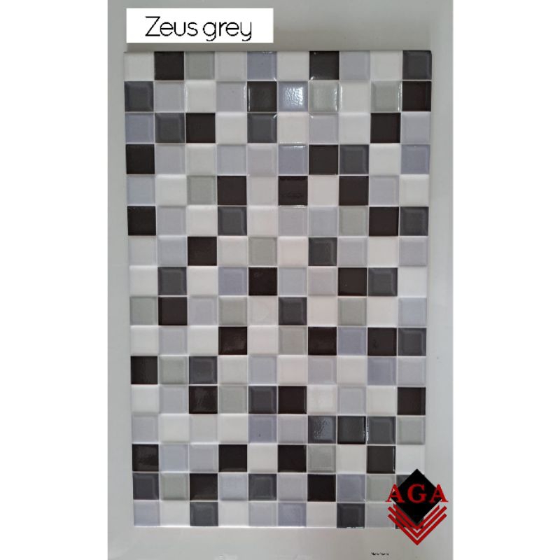 Jual KERAMIK DINDING 25X40 ZEUS GREY | Shopee Indonesia