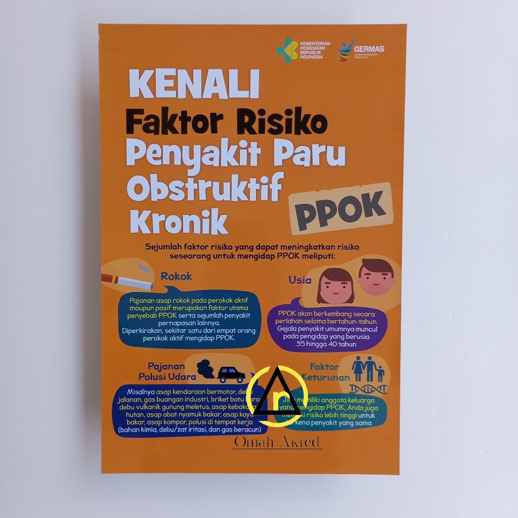 Jual Poster Kenali Faktor Resiko Penyakit Paru Obstruktif Kronik - PPOK - Poster Kesehatan ...