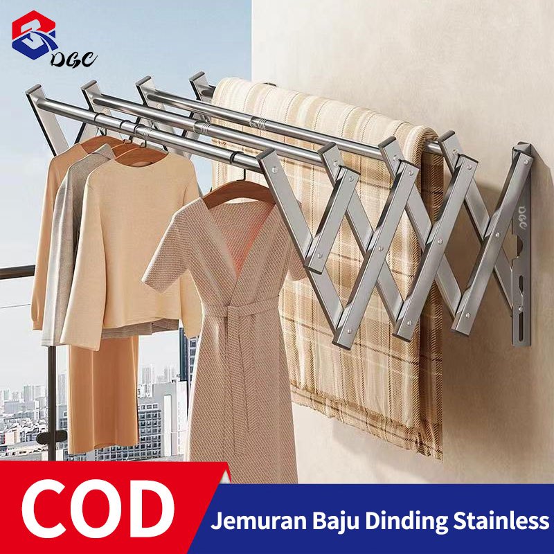 Jual DGC SUS304 Jemuran Lipat Dinding Jemuran Dinding Jemuran Baju ...