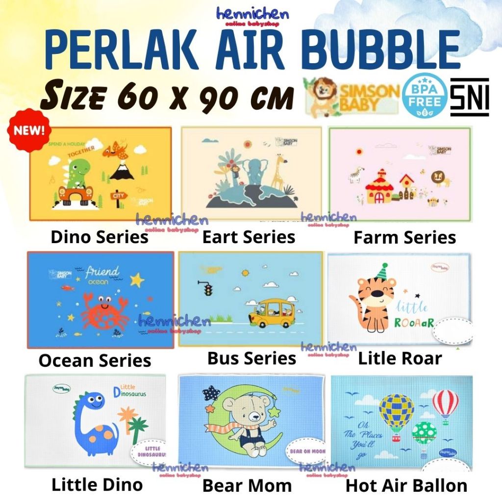 Jual Perlak Bayi Simson Baby ( Perlak Karet Waterproof Bayi untuk ompol ...
