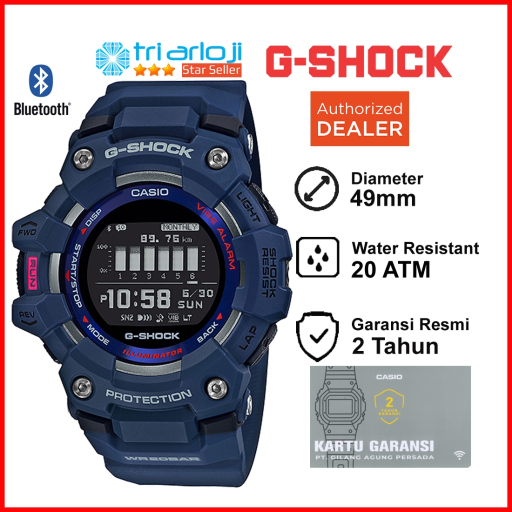 Jual Casio G-SHOCK GBD-100-2DR Jam Tangan Pria Bluetooth GSHOCK GBD100 GBD-100-2 GBD-100 ...