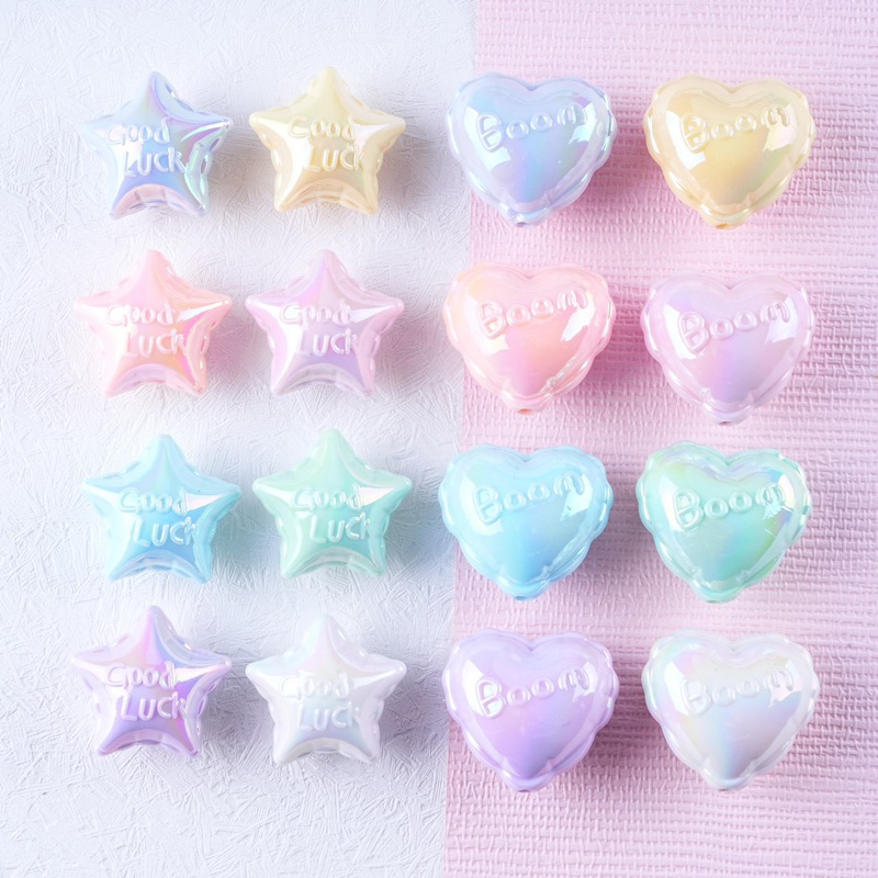 Jual （1Pcs) J298 Manik Luxury 3D Love Star Gembul | Shopee Indonesia