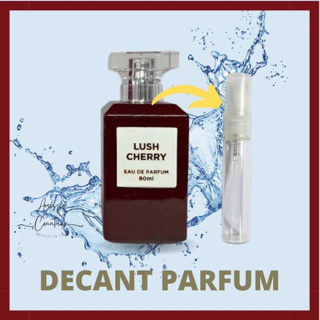 Jual DECANT Fragrance World Lush Cherry BOTOL KACA | Shopee Indonesia