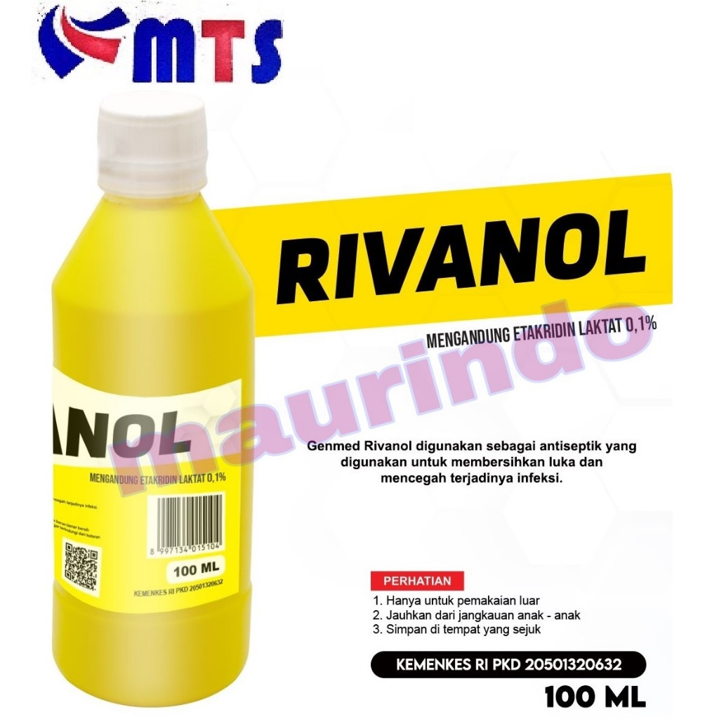 Jual COD - ONEMED Rivanol 100 ml Antiseptic Pembersih Luka 100ml ...